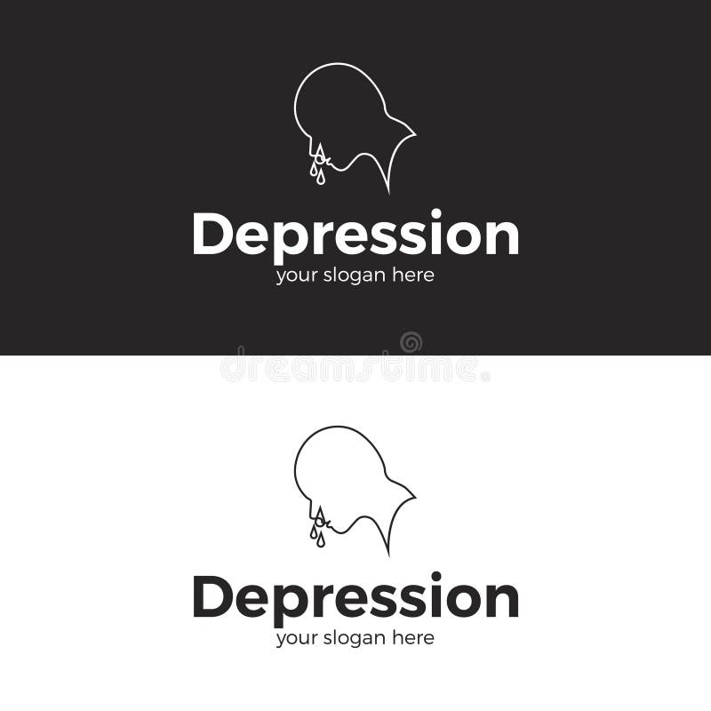 A Logo about Depression. Vector Logo Template Stock Vector ...