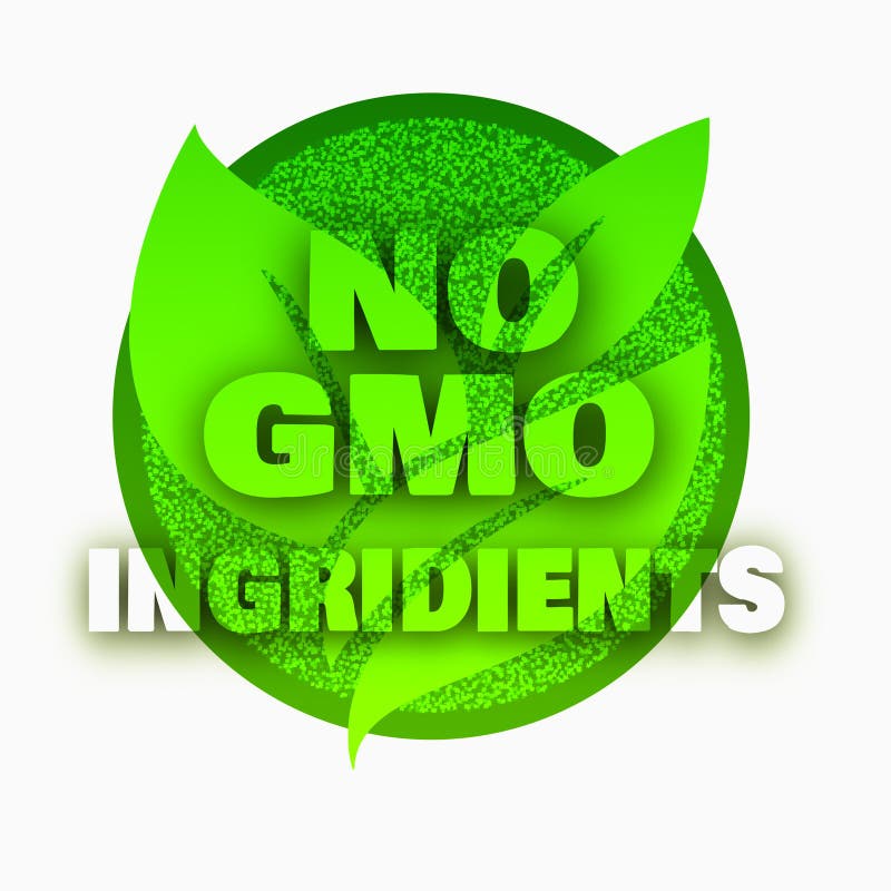 Logo, Text, Graphics: Non-GMO Inscription, with Eco-friendly Green ...