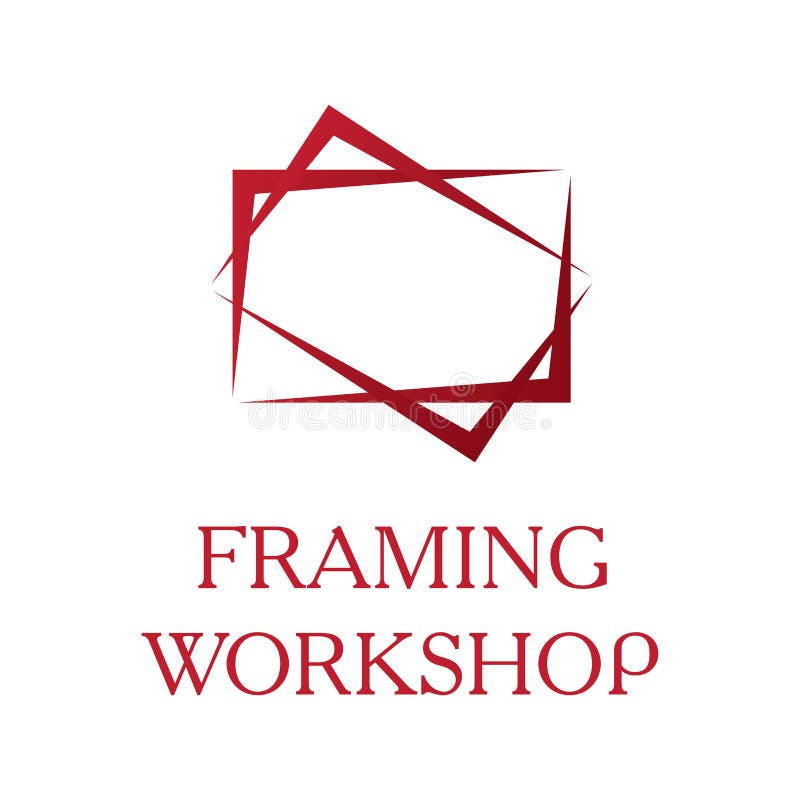 Logo on the Theme of Framing Workshop, Frame Stock Illustration ...