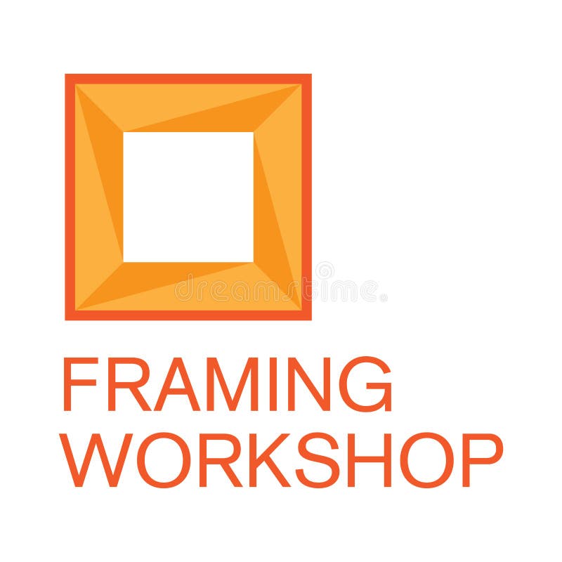 Logo on the Theme of Framing Workshop, Frame Stock Illustration ...