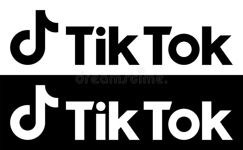 Logo Tiktok En Dos Versiones Blanco Y Negro Imagen editorial ... Logo Tiktok En Dos Versiones Blanco Y Negro Imagen editorial ...