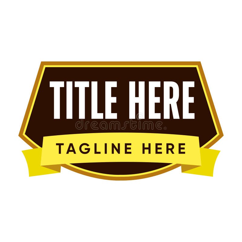 Logo Title Shape Design - Logo Design - Text Shape Design Stock Vector ...