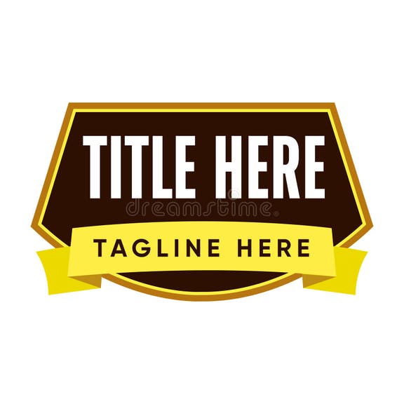 Logo Title Shape Design - Logo Design - Text Shape Design Stock Vector ...