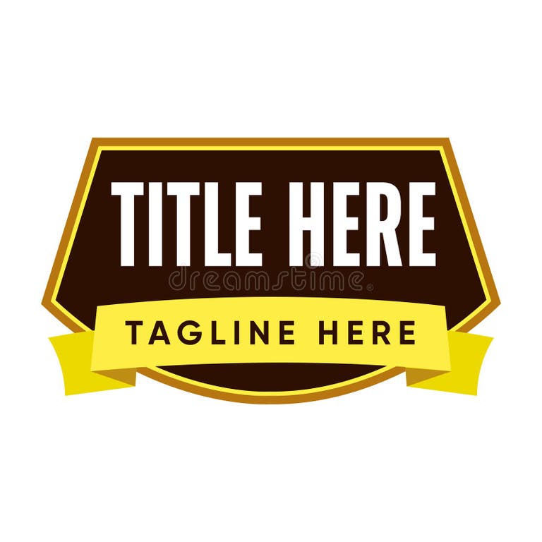 Logo Title Shape Design - Logo Design - Text Shape Design Stock Vector ...