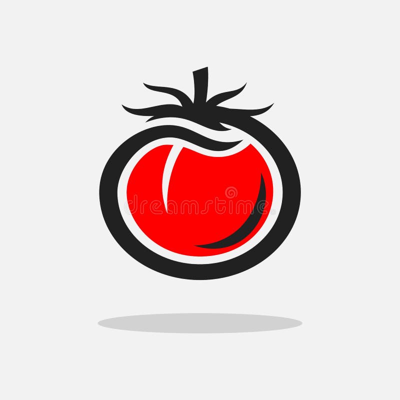 Logo Tomate Rouge Design Moderne Illustration de Vecteur - Illustration ...