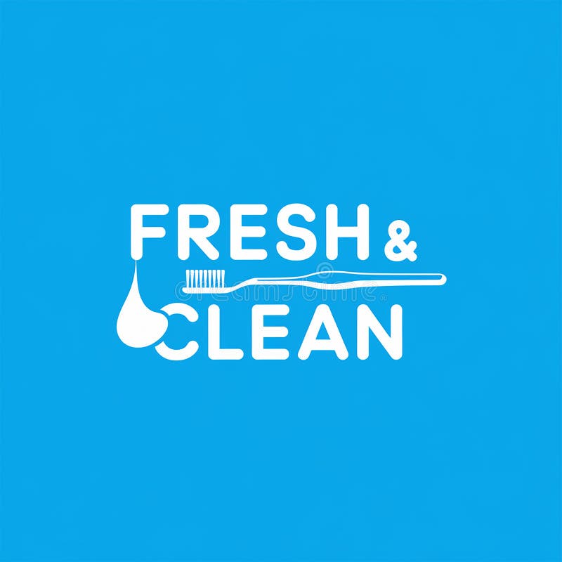 A Logo for Toothpaste and Toothbrush Stock Illustration - Illustration ...