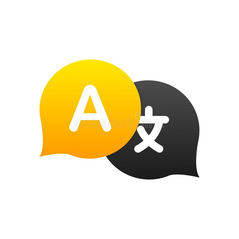 Logo for Translator App. Chat Bubbles with Language Translation ... Logo for Translator App. Chat Bubbles with Language Translation ...