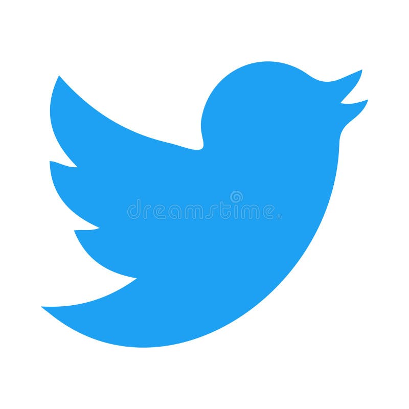 Set of new twitter logo editorial image. Illustration of support ...