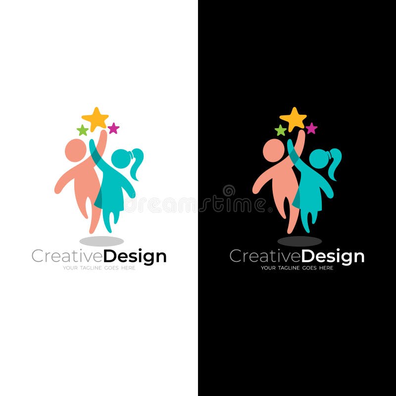 Logo of Two People Holding Hands, Social Logo Stock Vector ...