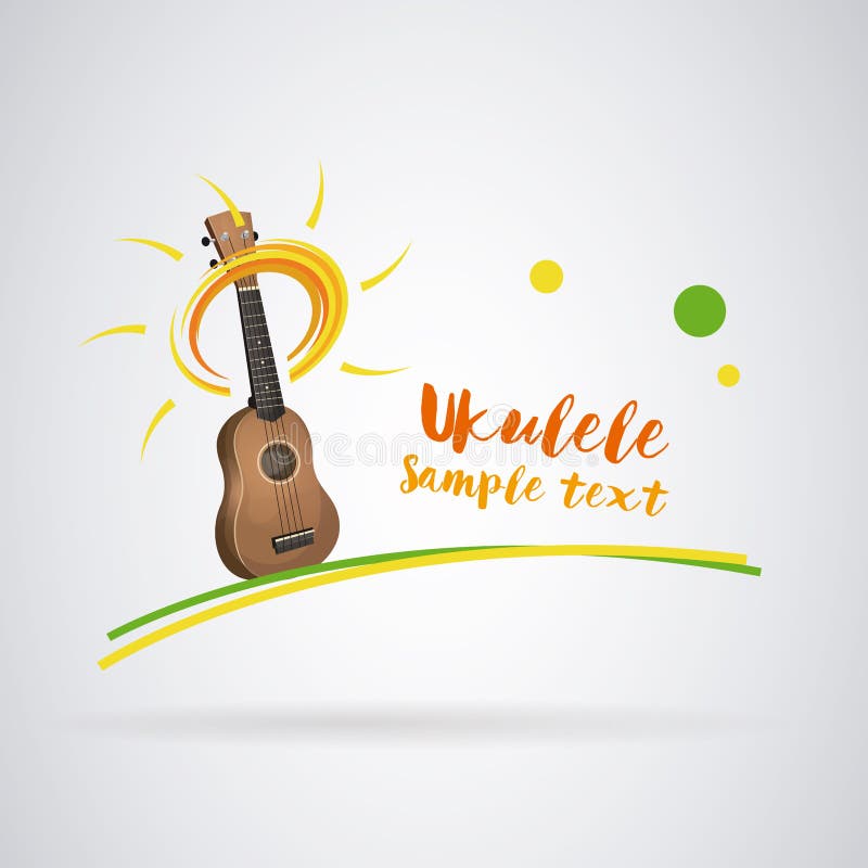 Logo ukulele guitar stock vector. Illustration of instrument - 108532362