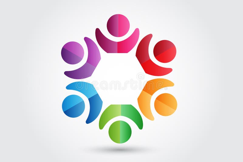 Logo Unity Colorful People Artwork Stock Vector - Illustration of ...