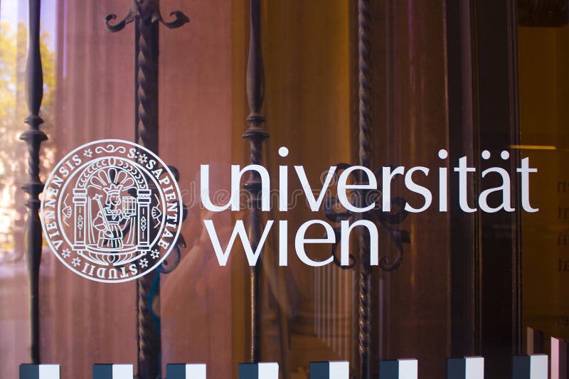 Logo of the University of Vienna Editorial Stock Photo - Image of ...