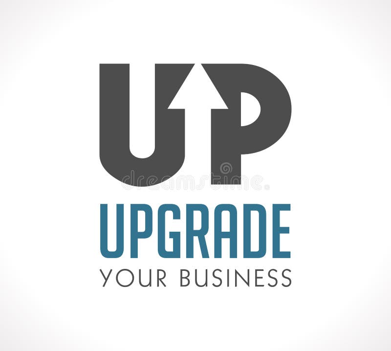 Logo - Upgrade Your Business Stock Vector - Illustration of computer ... Logo - Upgrade Your Business Stock Vector - Illustration of computer ...