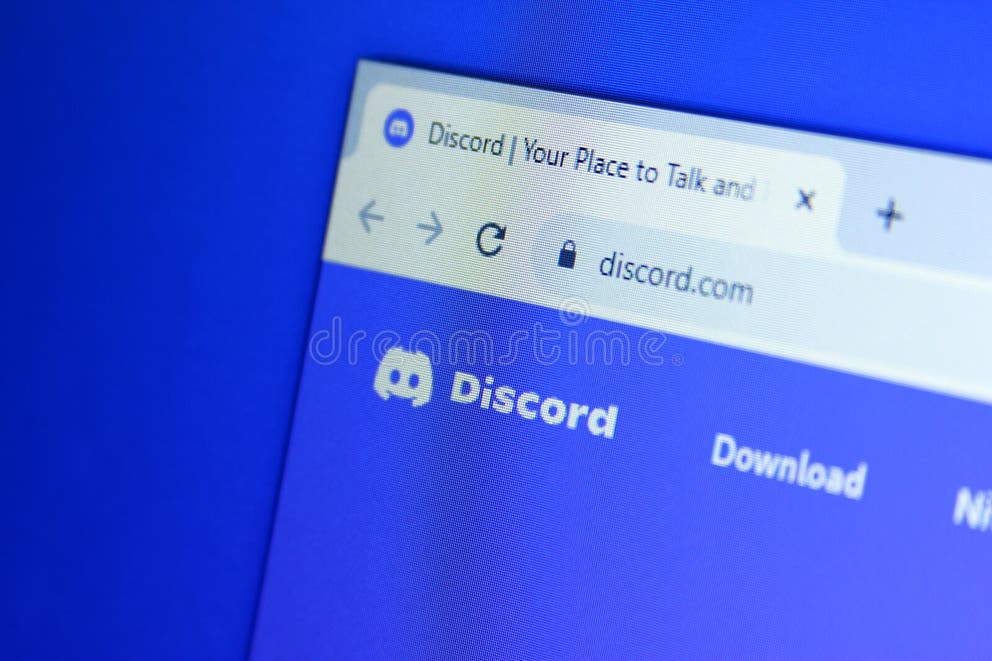 Discord platform logo editorial stock photo. Image of communications ...