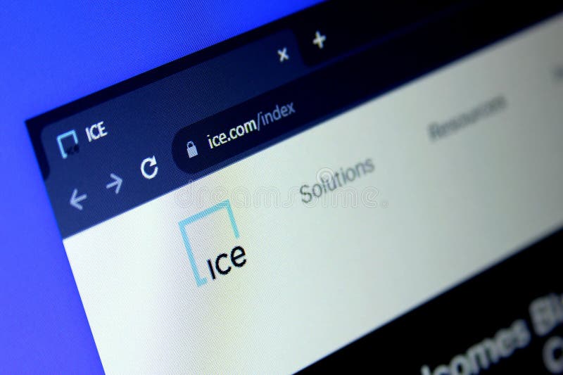 ICE , Intercontinental Currency Exchange Editorial Stock Image - Image ...