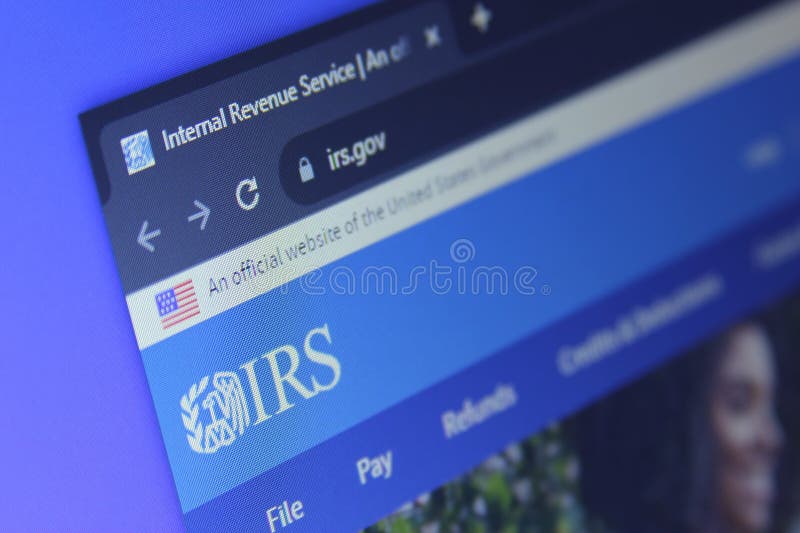 IRS logo editorial stock photo. Image of government - 298348963