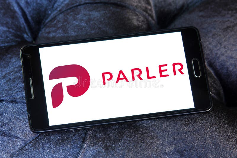 Parler logo editorial stock photo. Image of editorial - 298573338