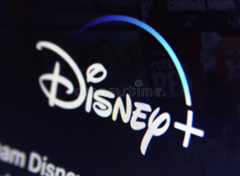 Disney Plus logo editorial stock photo. Image of screen - 299242268