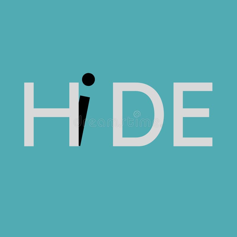 Logo Using the Letters HIDE Stock Vector - Illustration of fashion ...