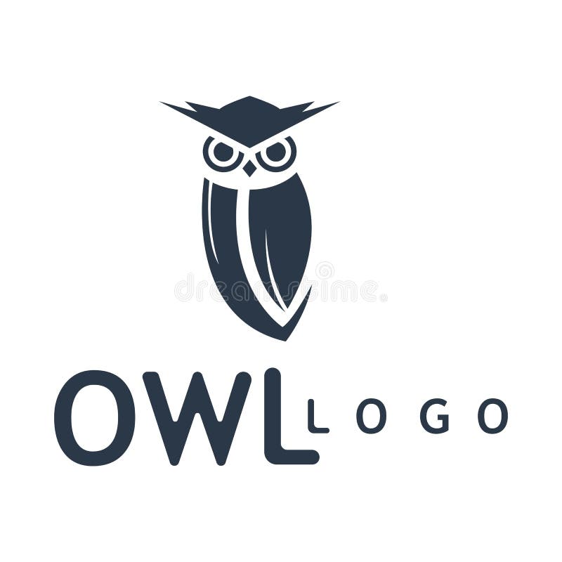 Logo Van De Uil En Symbool Van De Diervector Vector Illustratie ...