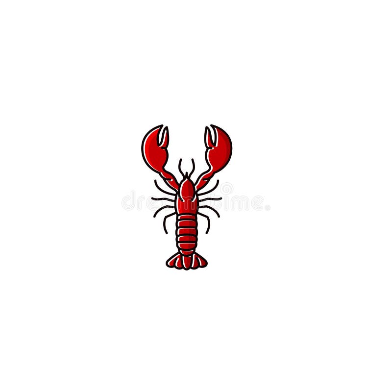 Logo van kreeft vector illustratie. Illustration of element - 234302603