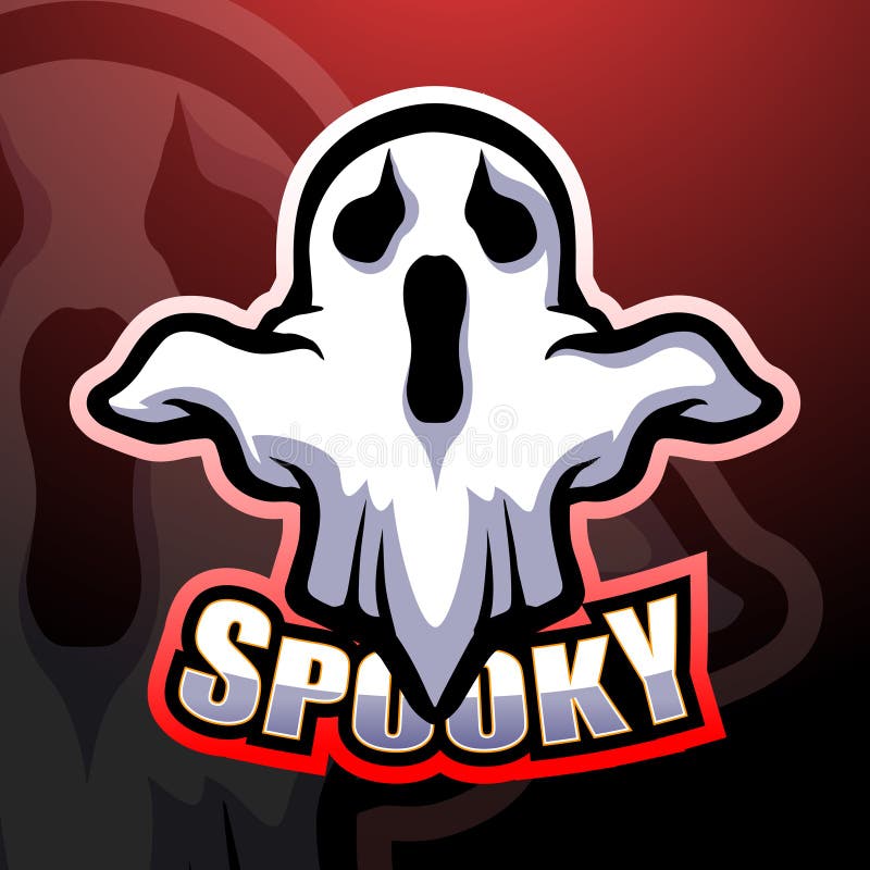 Logo Van Spooky Spookmascot Vector Illustratie - Illustration of ...