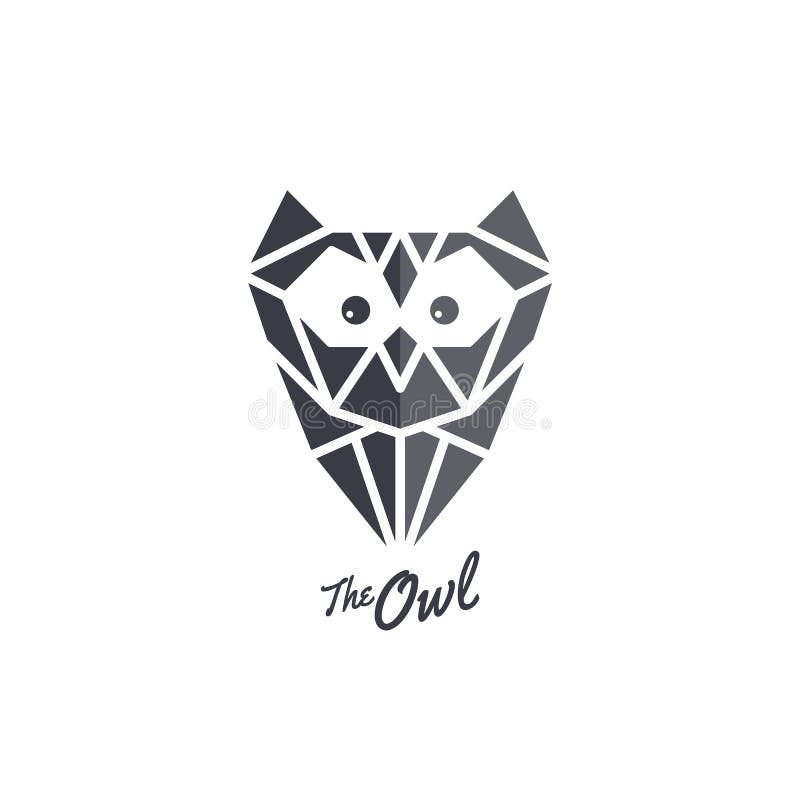 Logo Van Uil Symbool Symbool Vogelvector Stock Illustratie ...