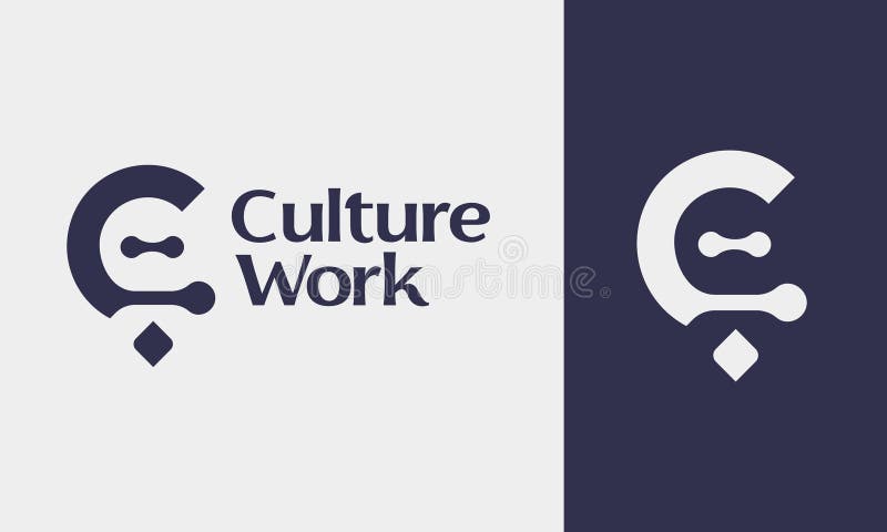 Vector Letter C Person Working with Tie Stock Vector - Illustration of ...