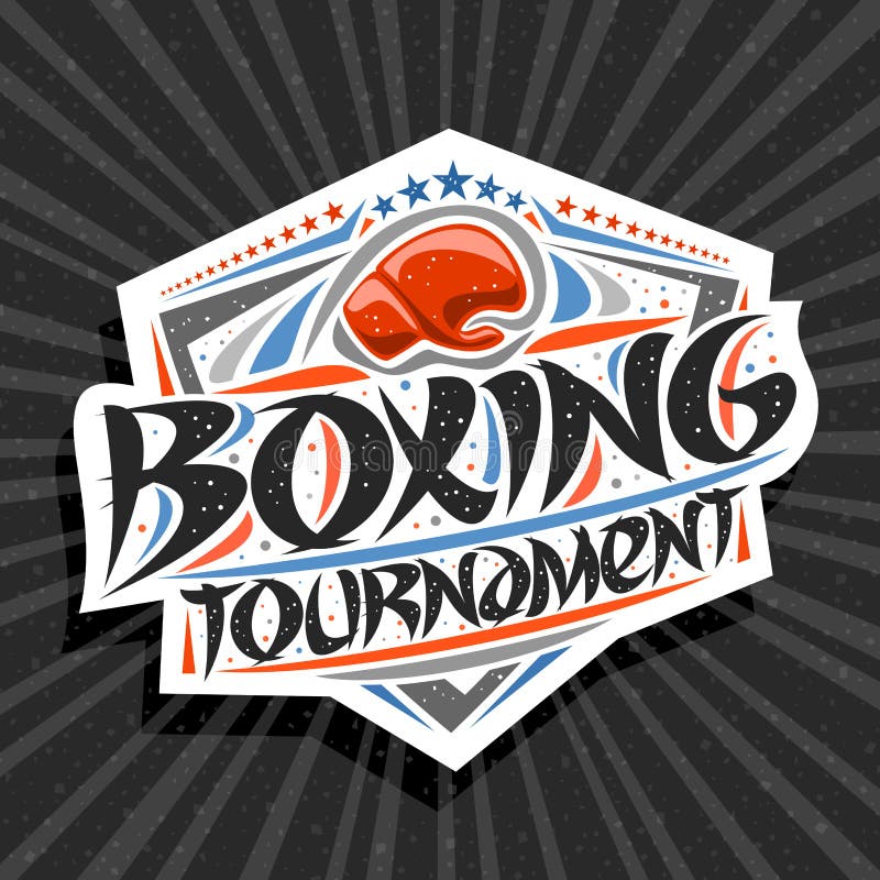 Logo Vector Del Torneo De Boxeo Ilustración del Vector - Ilustración de ...
