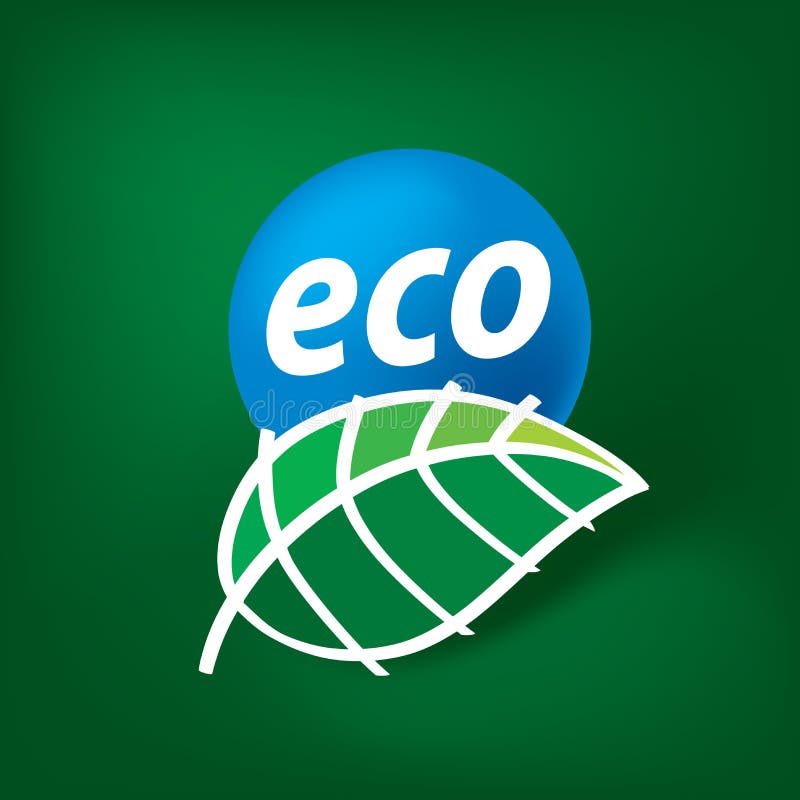 Logo vector eco stock vector. Illustration of ecological - 125867781