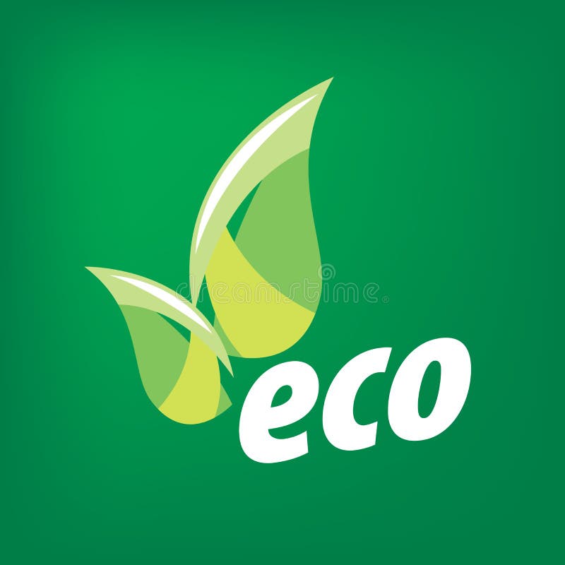 Logo vector eco stock vector. Illustration of label - 125868521