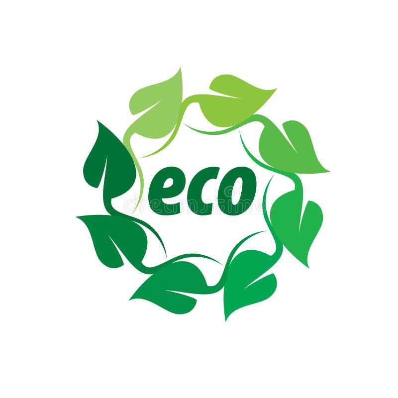 Logo vector eco stock vector. Illustration of ecological - 125868531