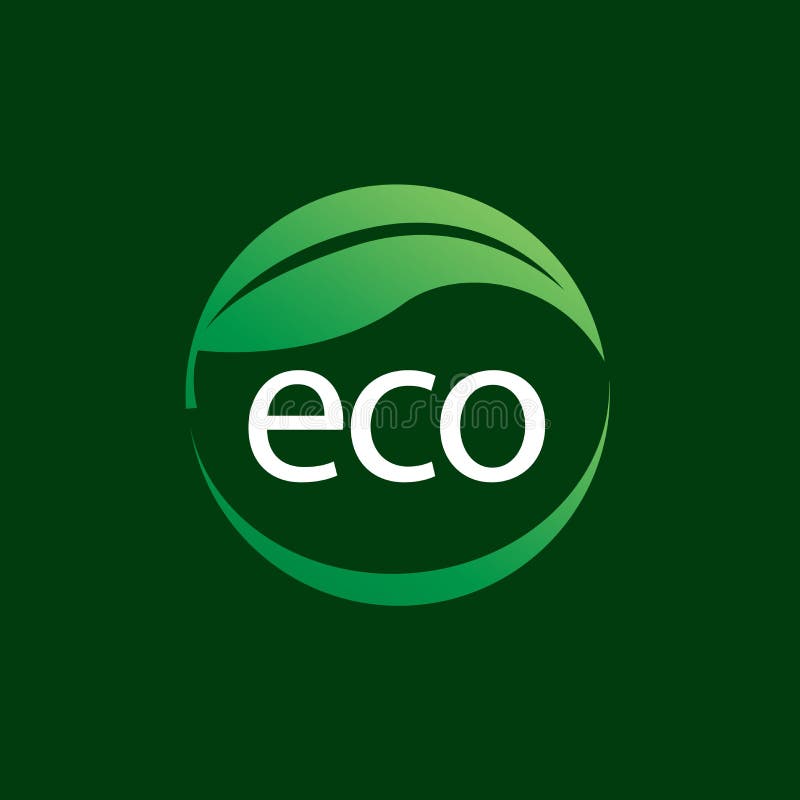 Logo vector eco stock vector. Illustration of ecological - 125856200