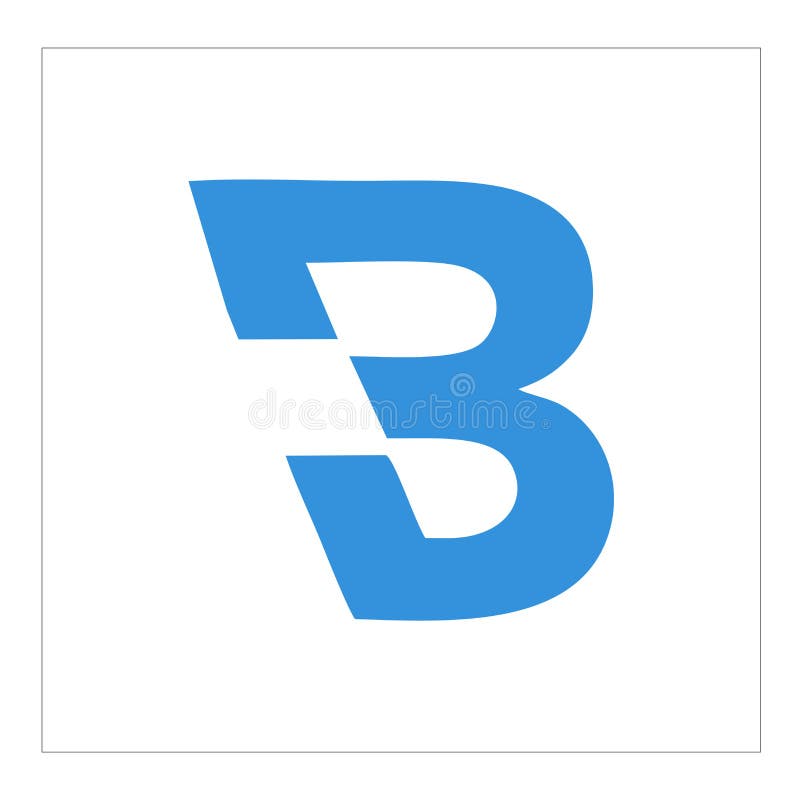 Logo and vector letters b stock vector. Illustration of font - 108318045