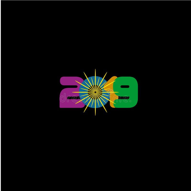 2019 Logo Vector Design Illustration Stock Illustration - Illustration ...