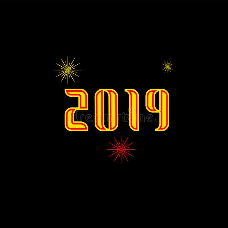 2019 Logo Vector Design Illustration Stock Vector - Illustration of ...