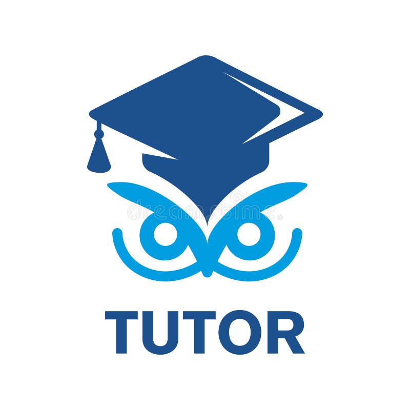 Logo Vectorial De Un Tutor Y Cursos Educativos Stock de ilustración ...