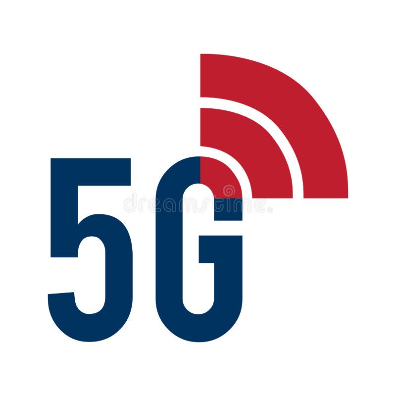 Logo Vectoriel Pour Internet 5G Et Cellulaire Illustration Stock ...
