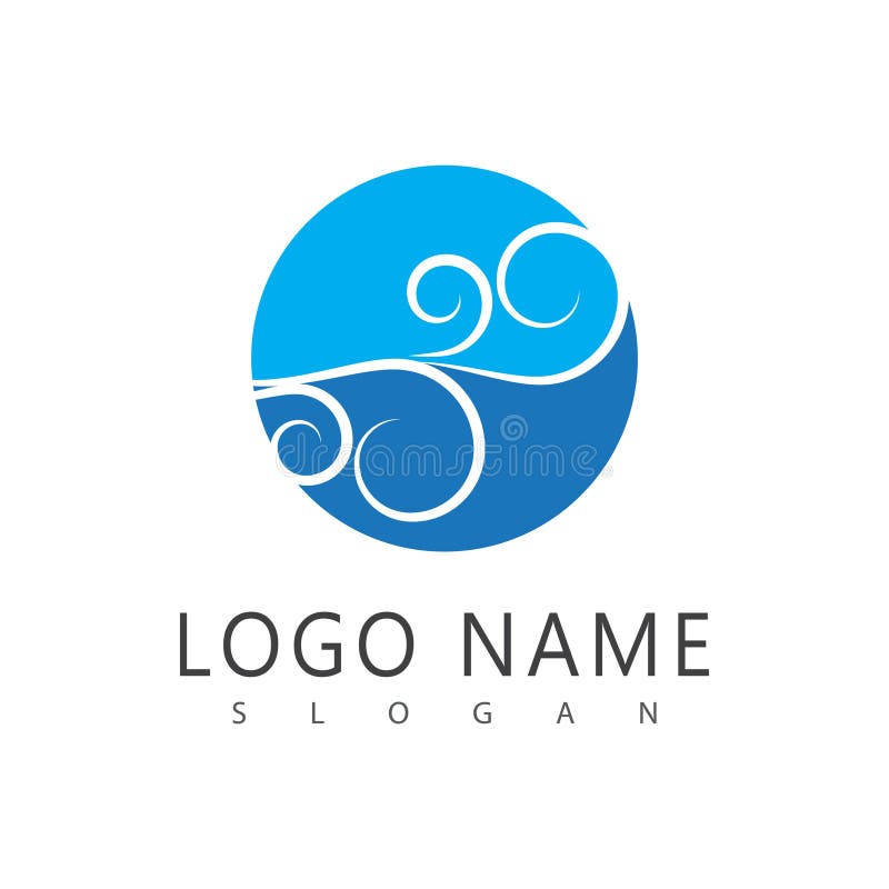Logo Vent Symbole Vectoriel Illustration de Vecteur - Illustration du ...