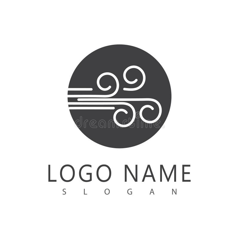 Logo Vent Symbole Vectoriel Illustration de Vecteur - Illustration du ...