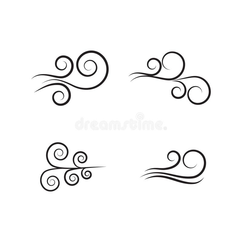 Logo Vent Symbole Vectoriel Illustration de Vecteur - Illustration du ...