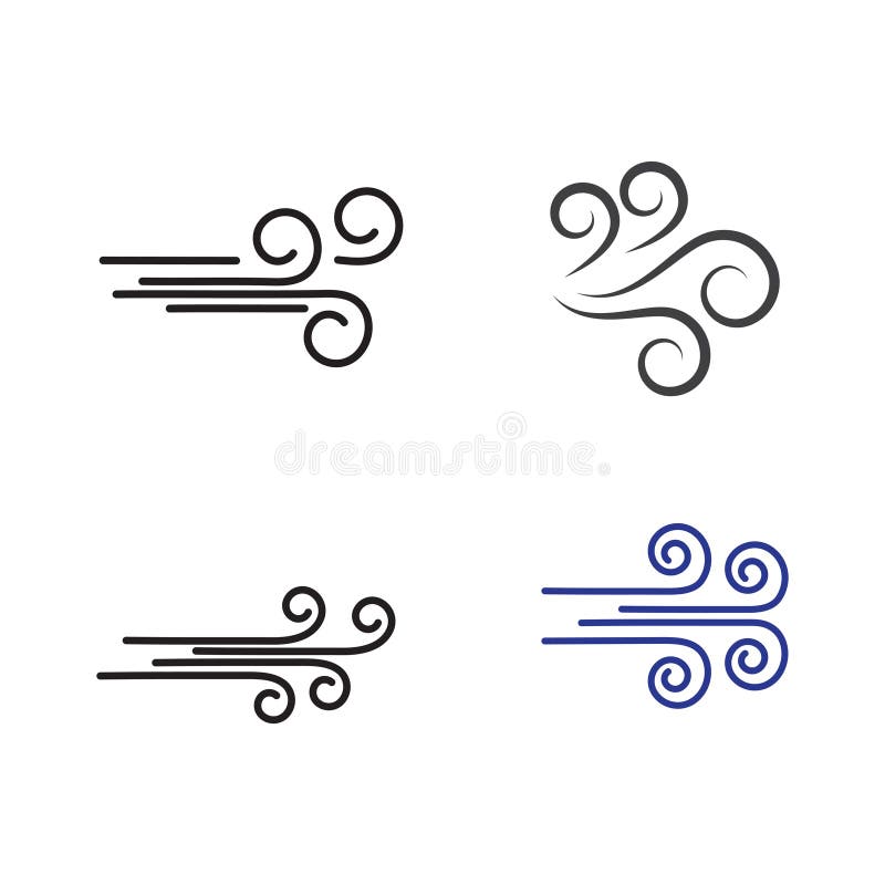 Logo Vent Symbole Vectoriel Illustration de Vecteur - Illustration du ...