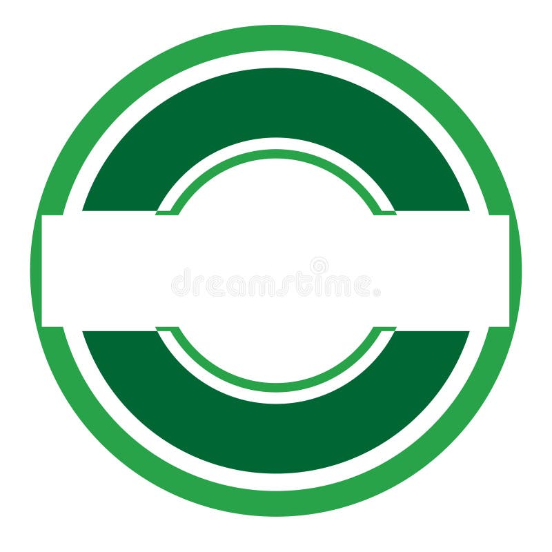 Logo verde illustrazione di stock. Illustrazione di cerchio - 28753202