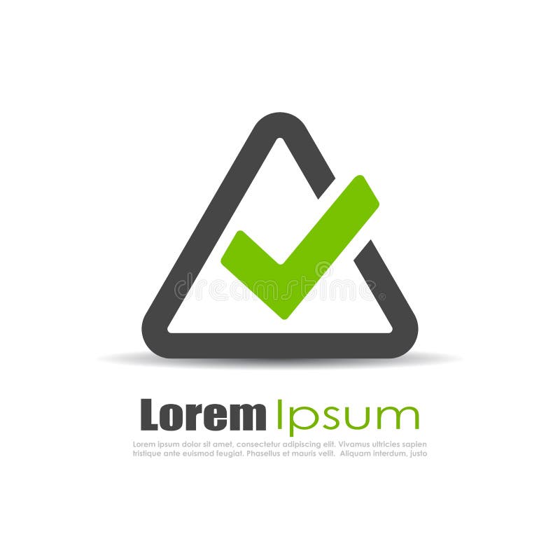 Logo Vettoriale Di Spunta Verde Illustrazione Vettoriale ...