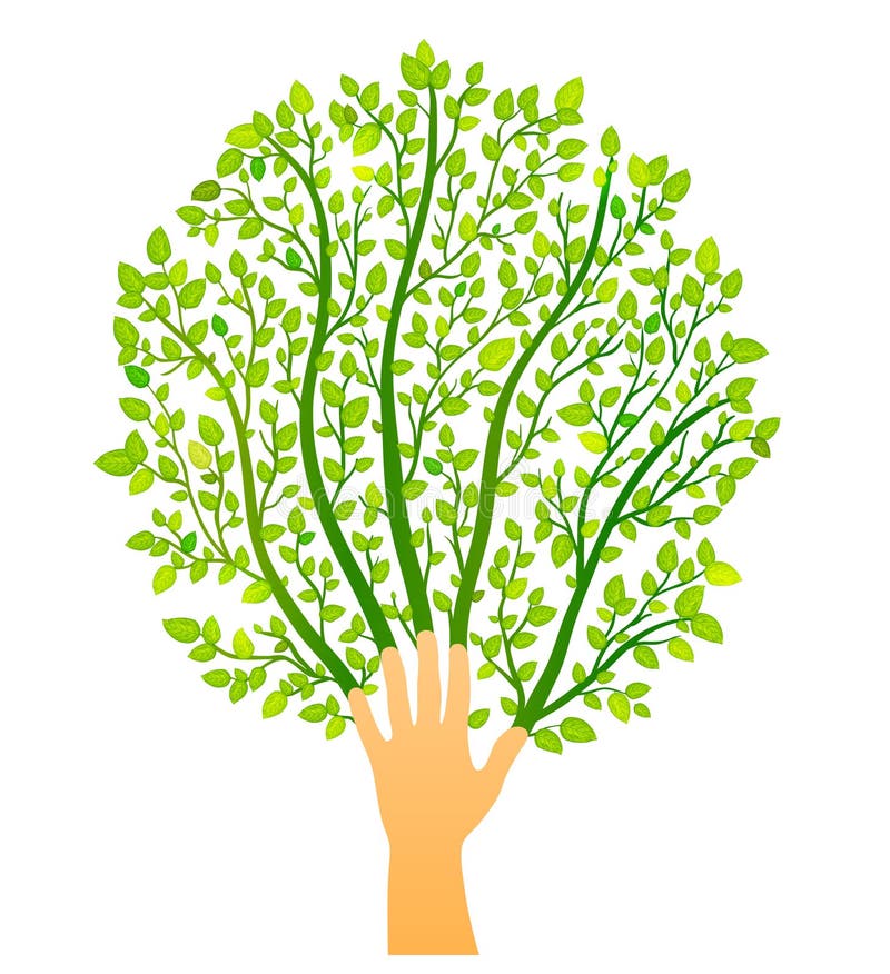 Logo vert de concept illustration de vecteur. Illustration du ...