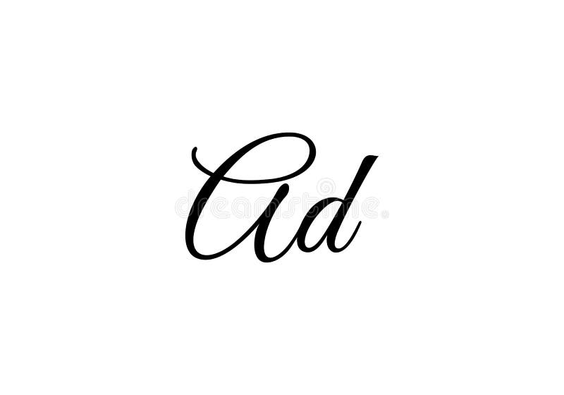 Latter AD logo stock vector. Illustration of internet - 224207496