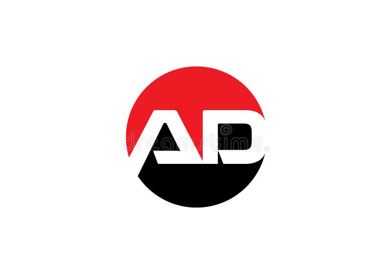 Latter AD logo stock illustration. Illustration of vector - 224208281