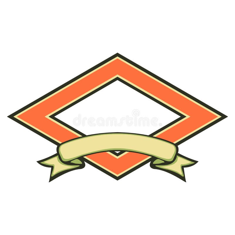 Logo vide avec la bande illustration de vecteur. Illustration of ...