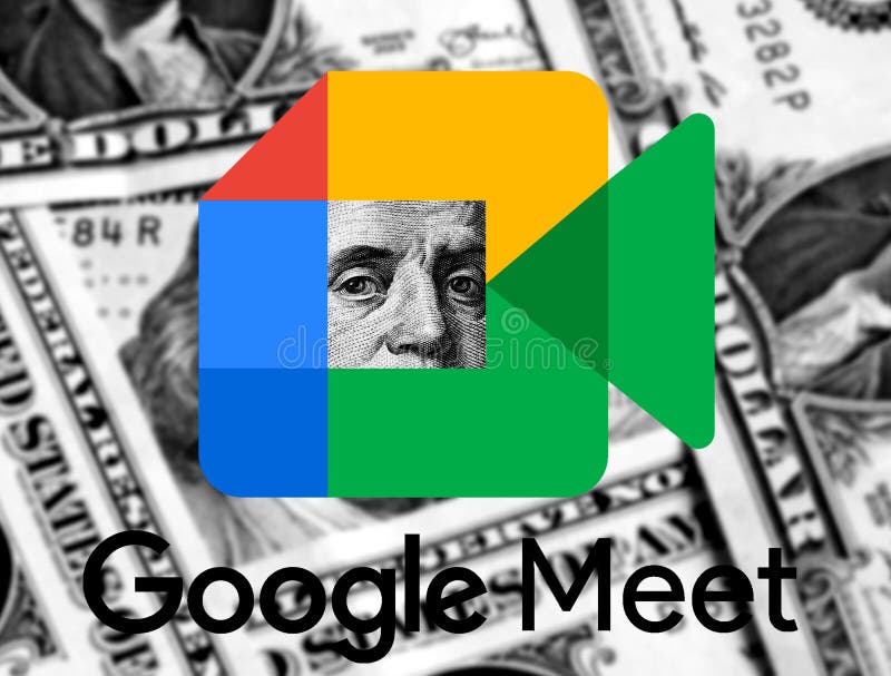 Google Meet logo editorial stock image. Image of information - 230069169