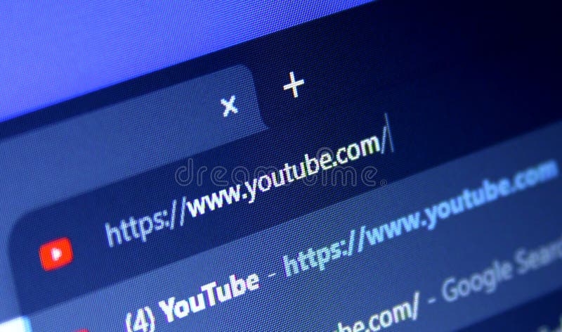 Youtube website editorial stock photo. Image of keyword - 297339893